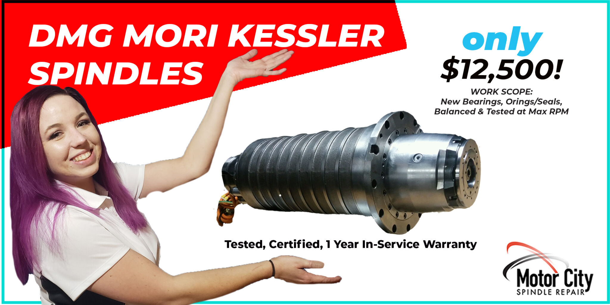 DMG Mori Spindle Repair - Same OEM for Less in the USA!